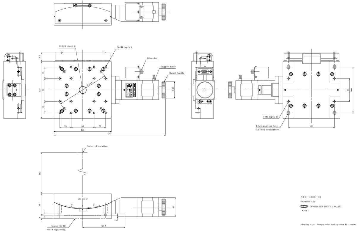 Goniometer Stages -CHUO PRECISION INDUSTRIAL CO.,LTD.-
