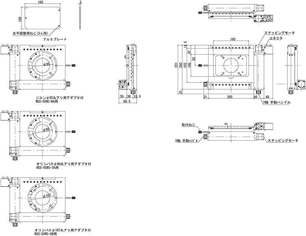 XY Motorized Stages for Microscopes -CHUO PRECISION INDUSTRIAL CO.,LTD.-